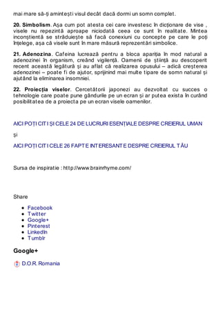 Stii cum mirosul, supersonicele și estrogenul iti afectează memoria? | PDF