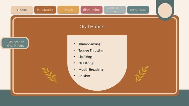 systematic review : Oral Habits on Dental Alignment .pptx