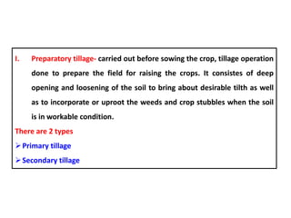 TIilage.pptx 2024 manipulation of soil resulted in tilth | PPT