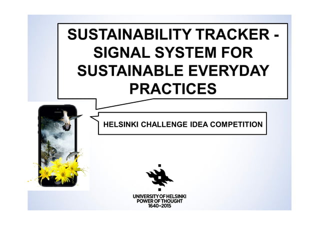 Sustainability Tracker | PPT