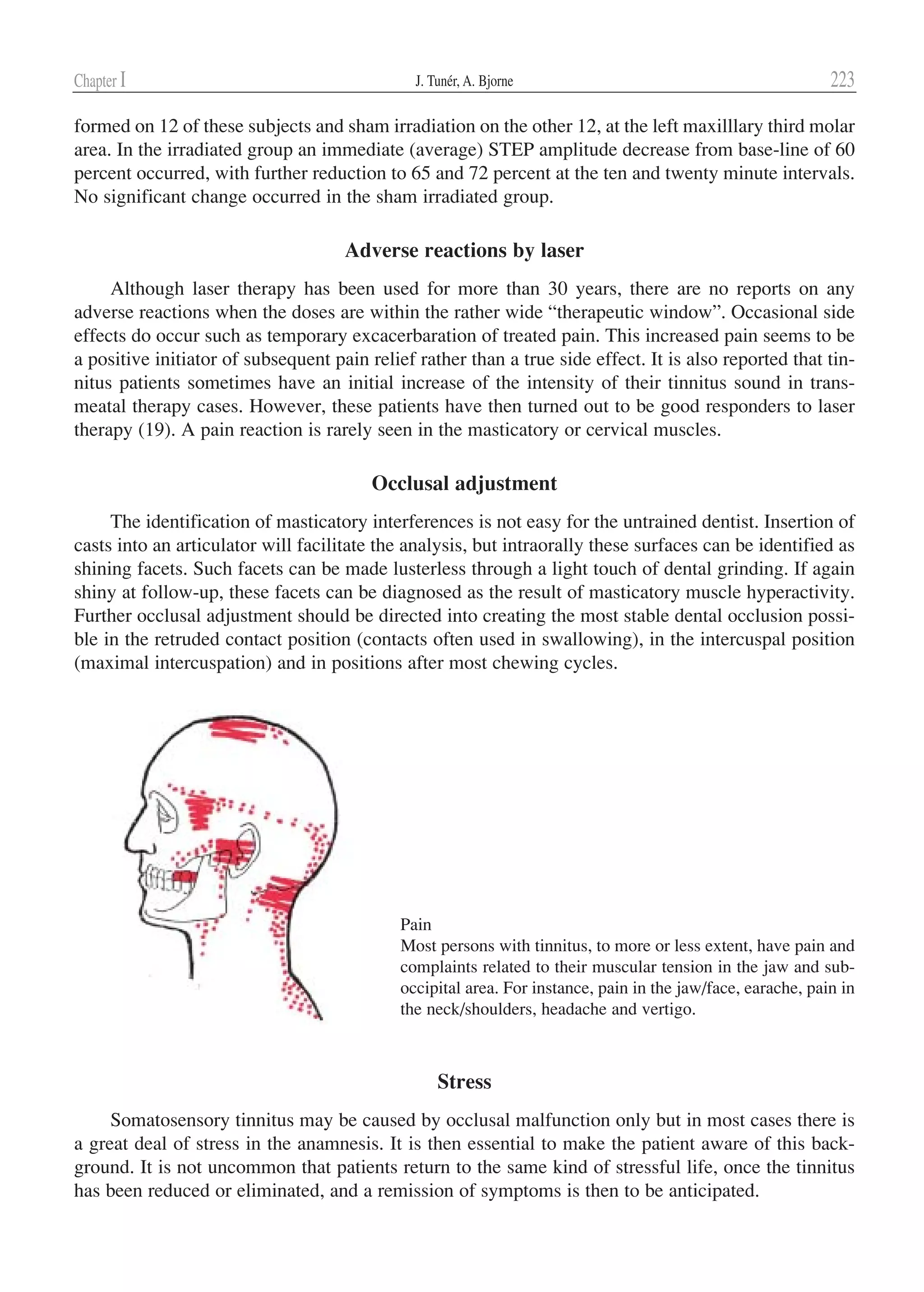 Low level laser treatment of somatosensory tinnitus | PDF