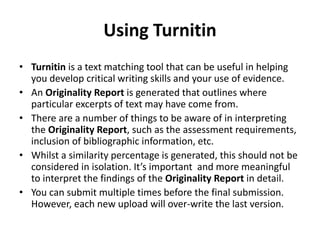 MSA Turnitin intro | PPTX