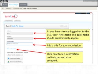 MSA Turnitin intro | PPTX