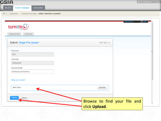MSA Turnitin intro | PPTX