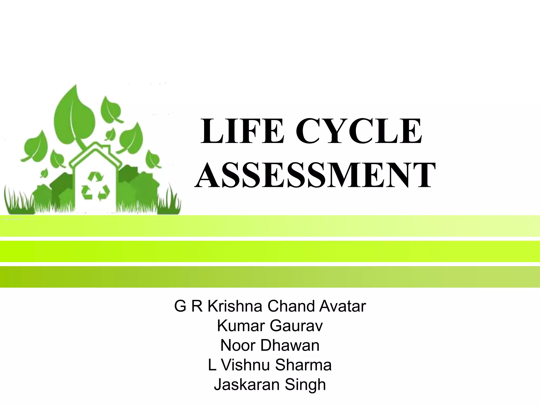 Life Cycle Assessment | PPTX