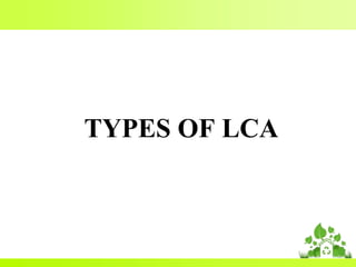 Life Cycle Assessment | PPTX