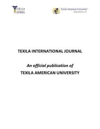 Texila International Journal | PDF