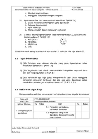 Tik.cs03.008.01 buku kerja | PDF