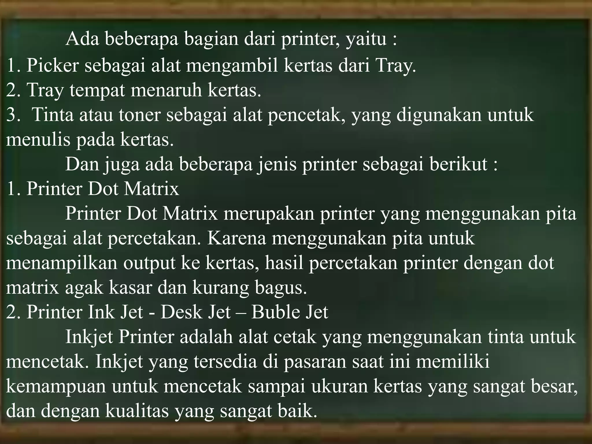 sejarah printer dan scanner | PPTX