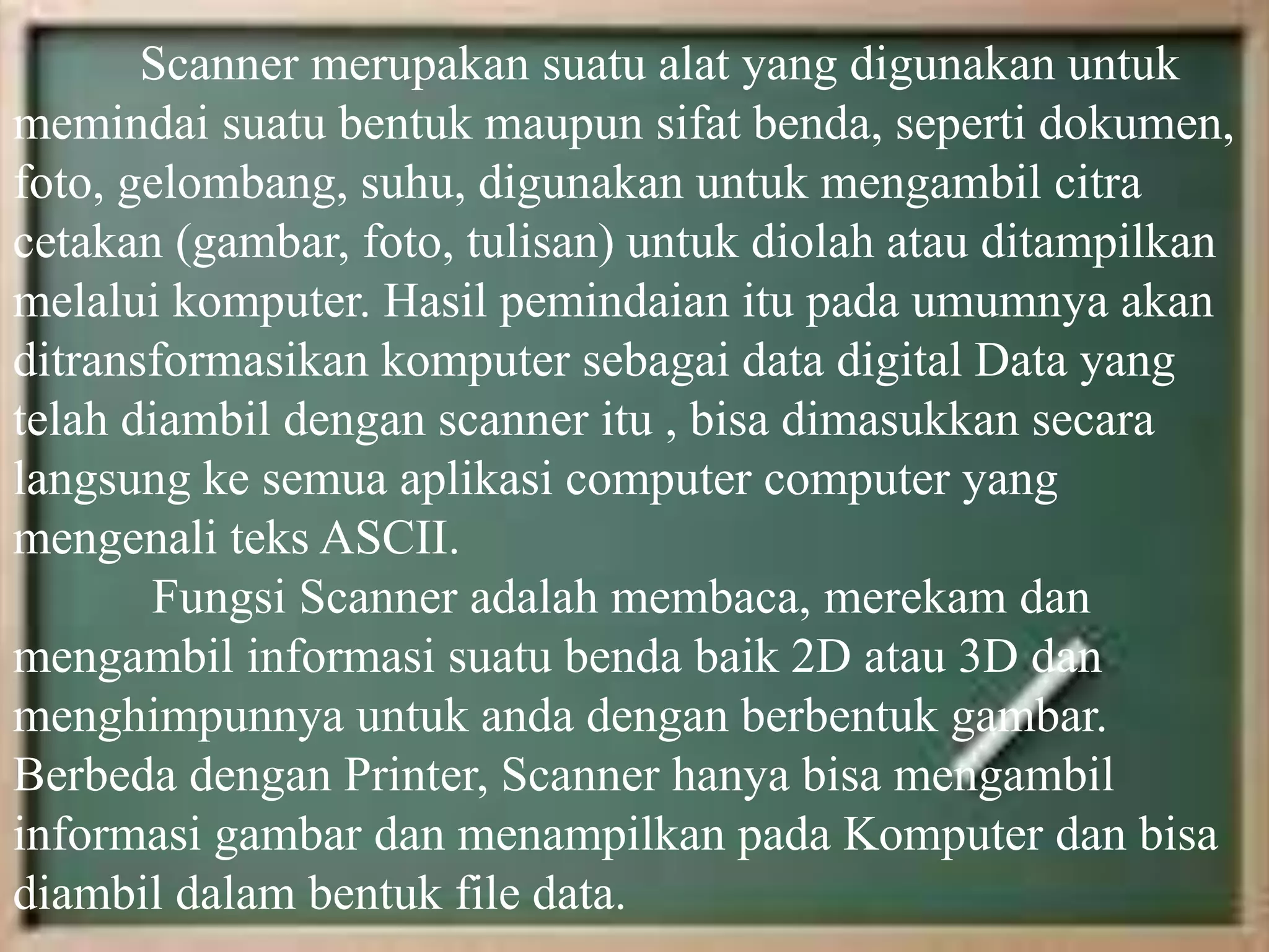 sejarah printer dan scanner | PPTX