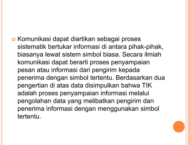 pengertian Teknologi komunikasi dan informasi | PPTX