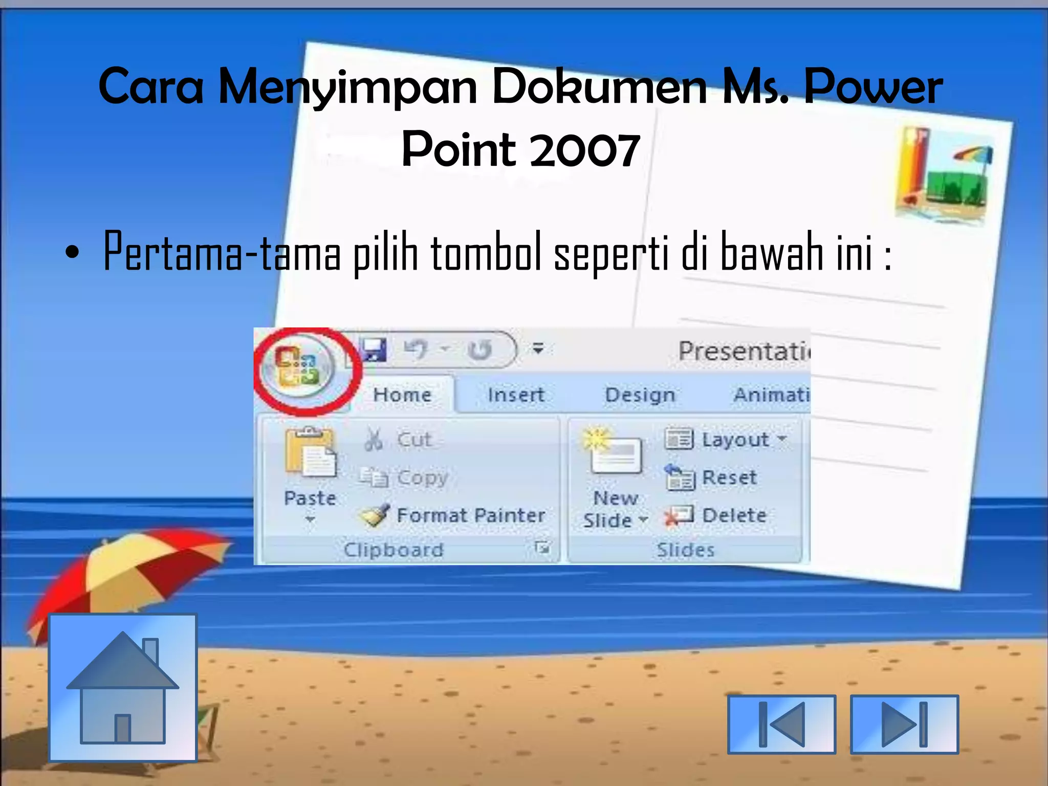 Bab 1 "Mengenal Microsoft Power Point 2007" | PPTX