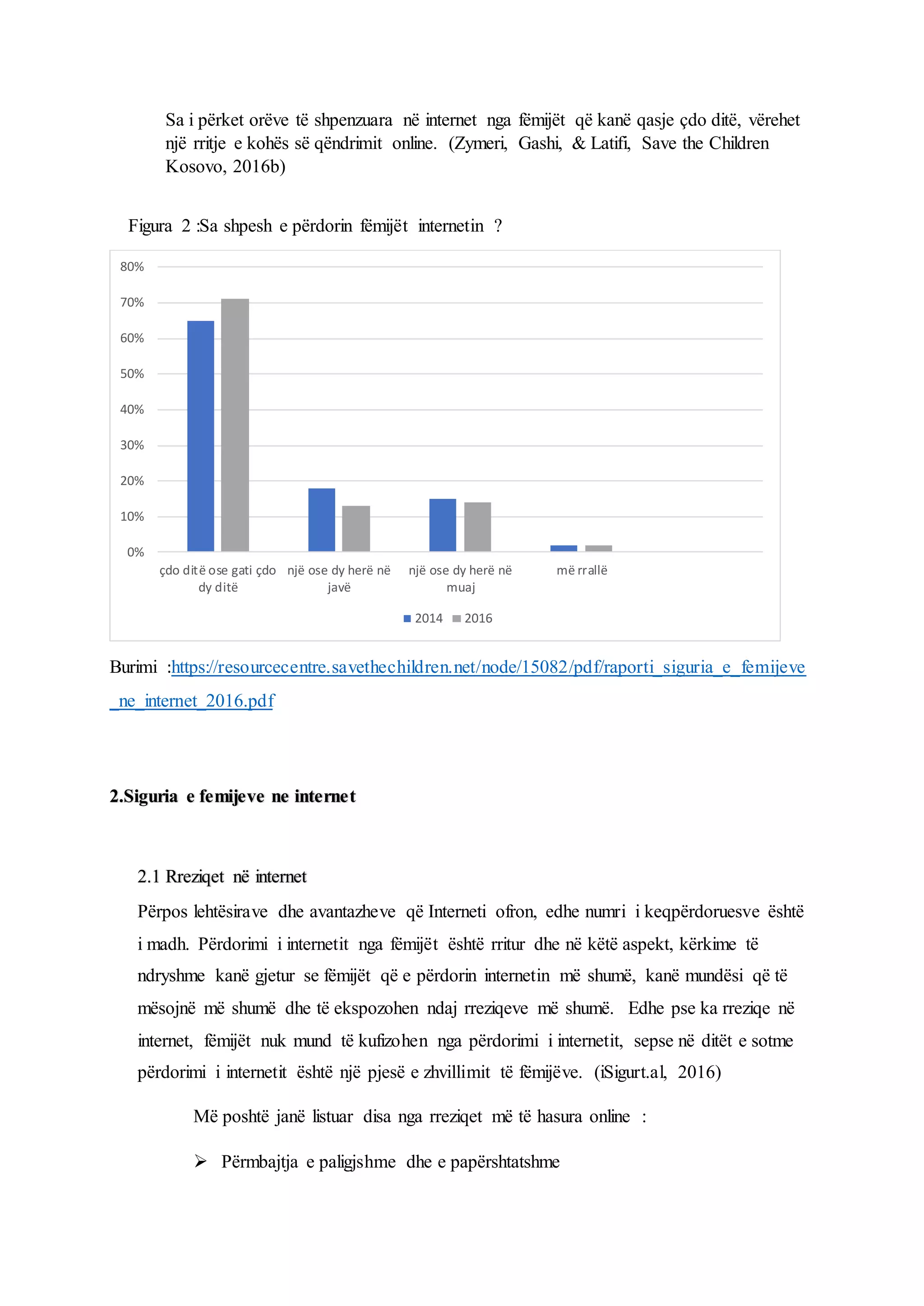Siguria e femijeve ne internet | DOCX