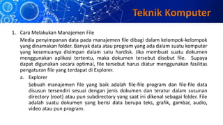 Tik 10 materi 2 manajemen file | PPTX