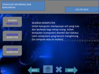 sejarah komputer beserta hardware dan software | PPTX