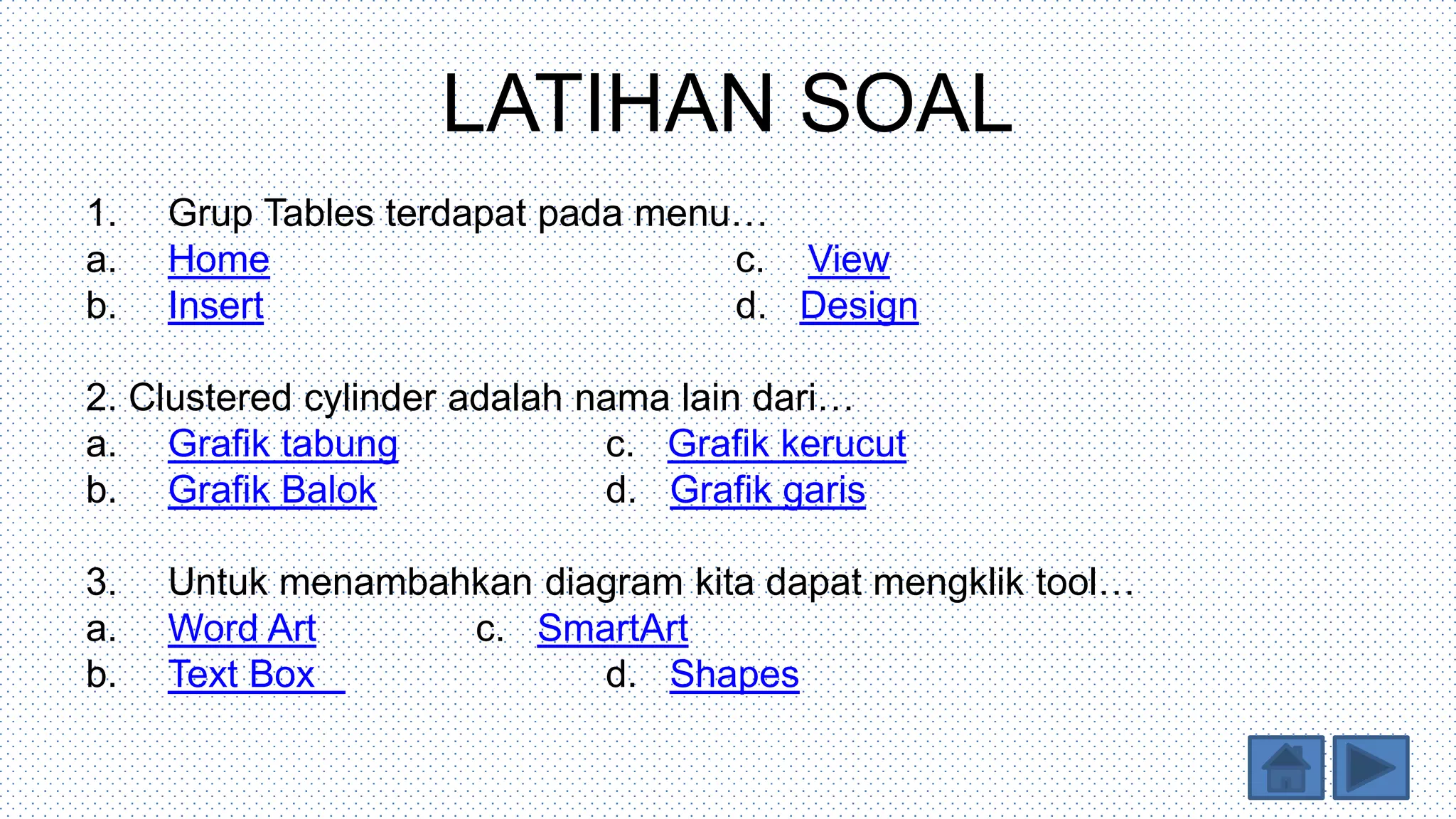 PPT TIK : TABEL, GRAFIK, DAN DIAGRAM | PPTX