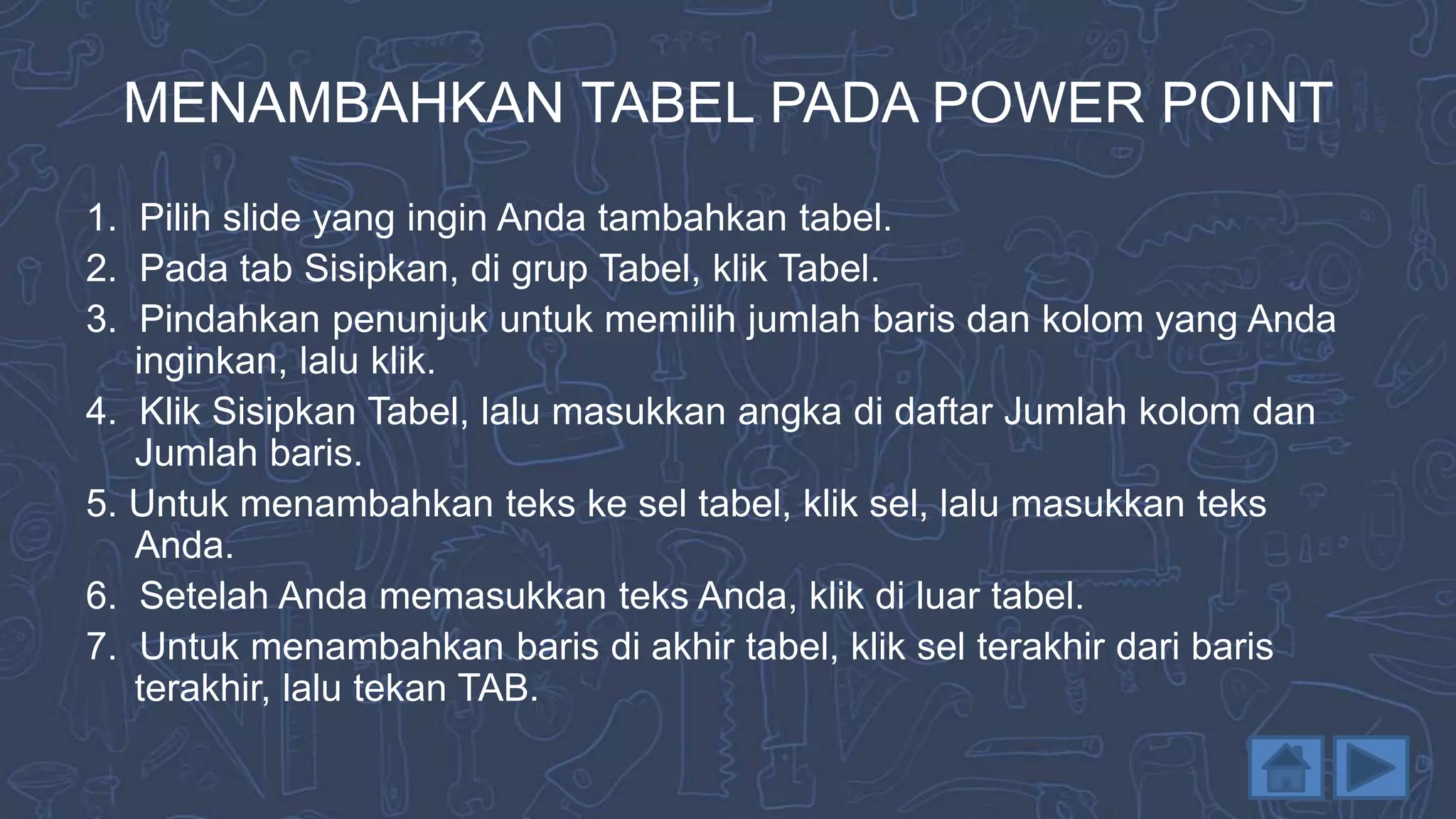 PPT TIK : TABEL, GRAFIK, DAN DIAGRAM | PPTX