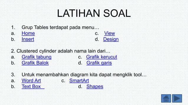PPT TIK : TABEL, GRAFIK, DAN DIAGRAM | PPTX