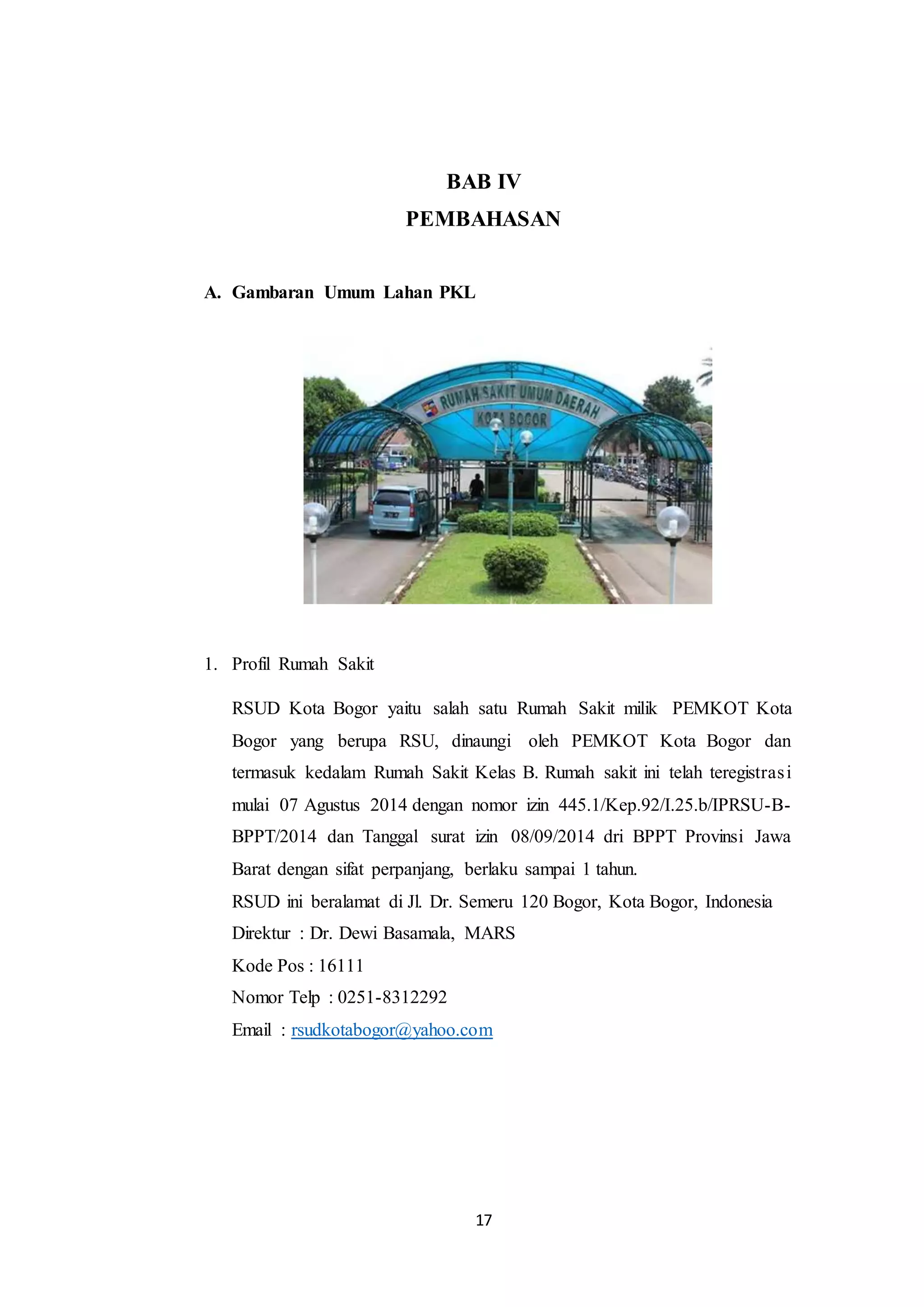 LAPORAN HASIL PRAKTIK KERJA LAPANGAN ASISTEN KEPERAWATAN | DOCX