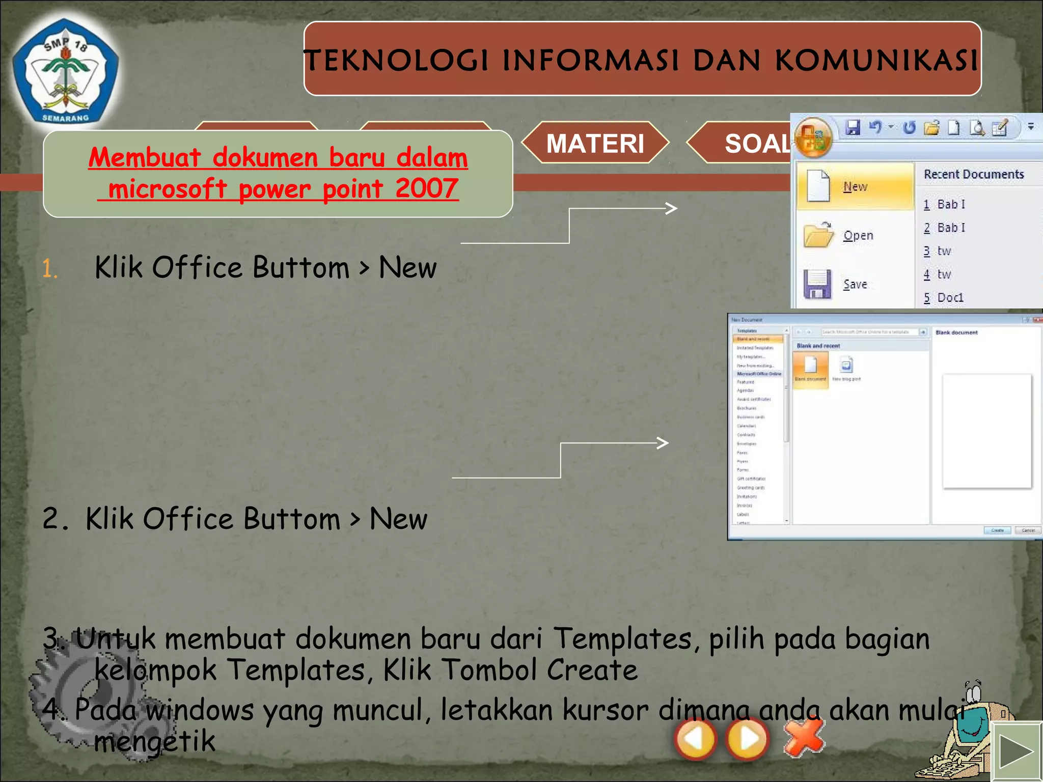 Materi TIK kelas 9 semester 1 | PPT