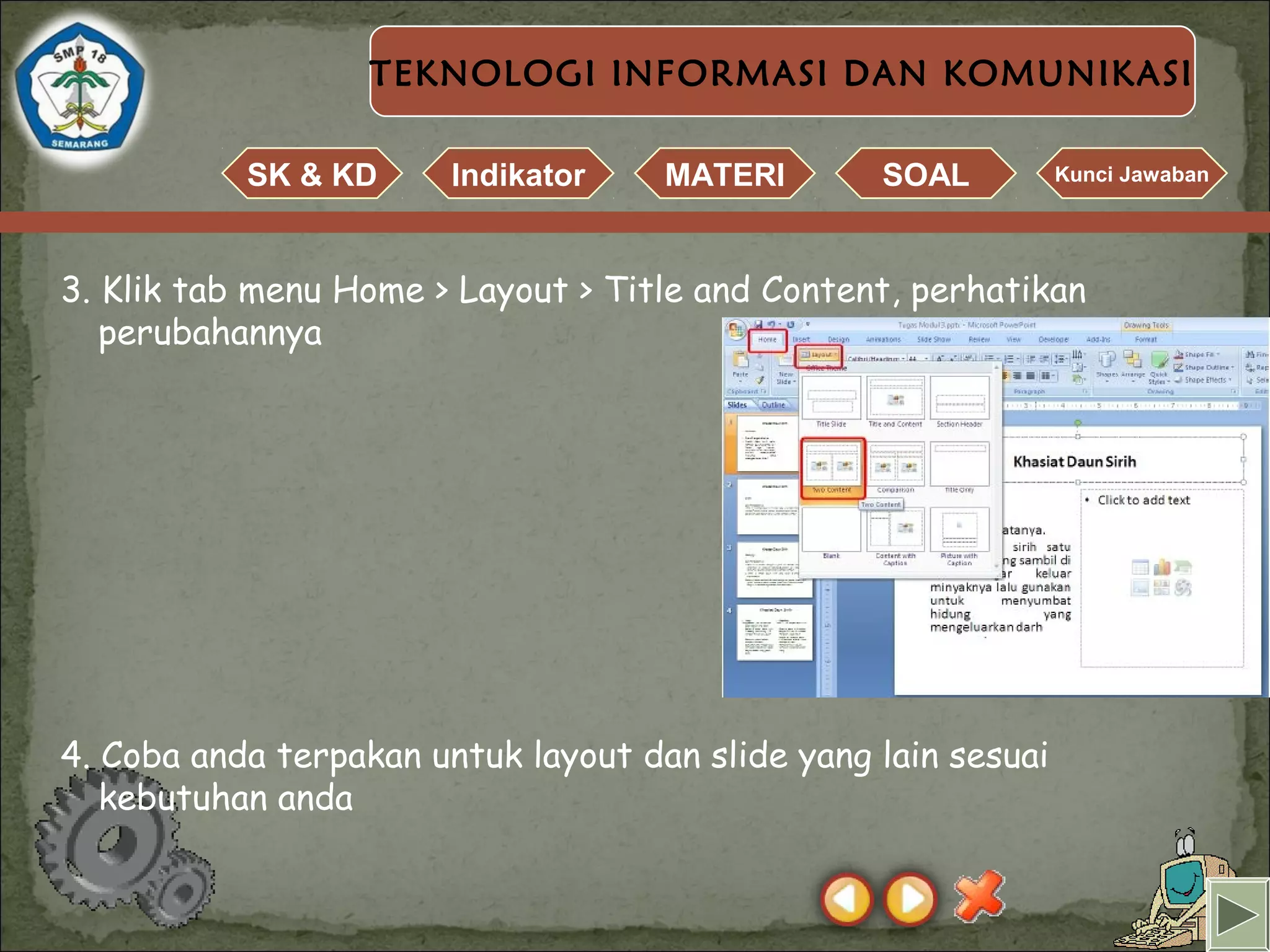 Materi TIK kelas 9 semester 1 | PPT