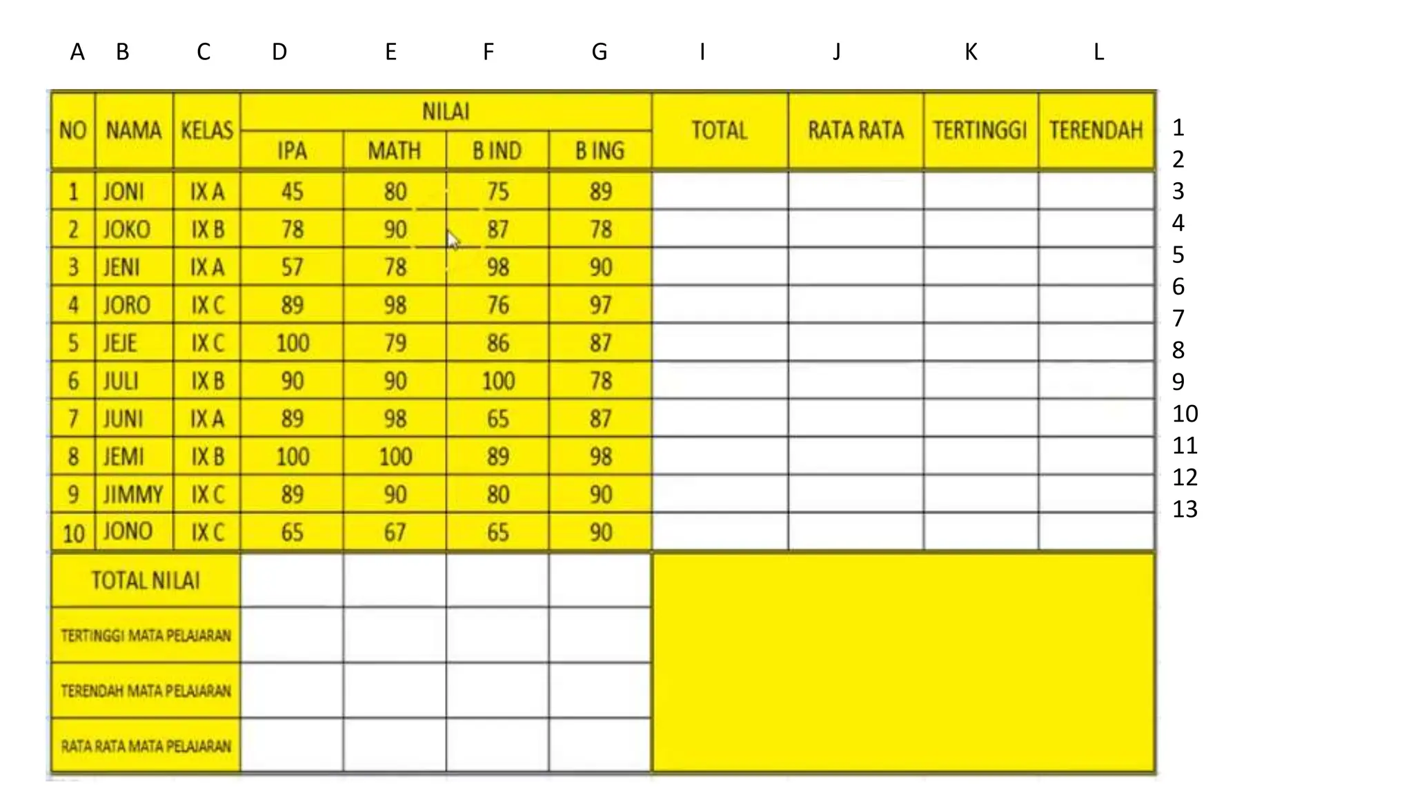 informatika excel dan soal kelas 7 smp.pptx