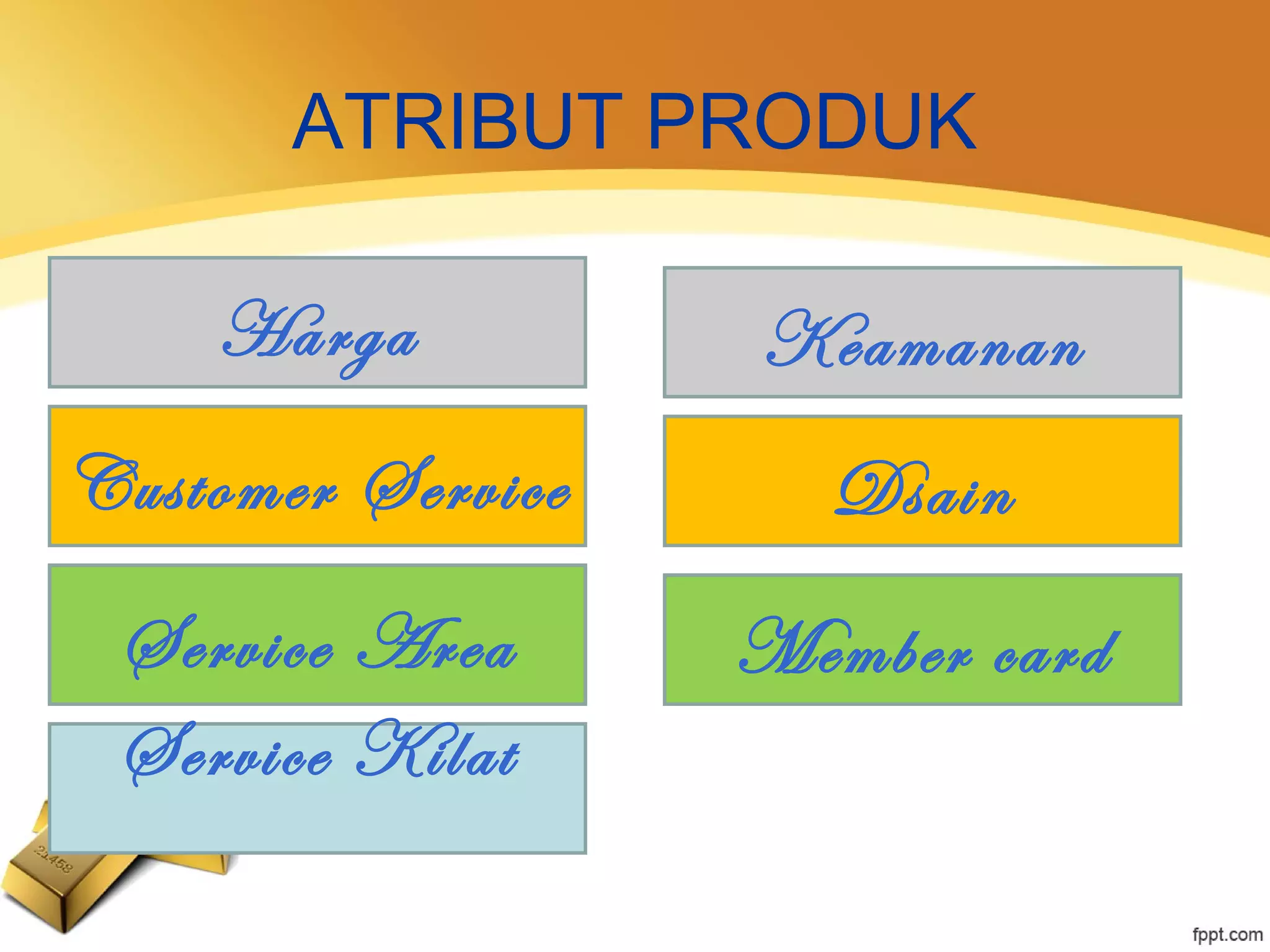 Perbandingan Atribut Produk | PPT