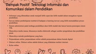 Teknologi Informasi dan Komunikasi | PPTX