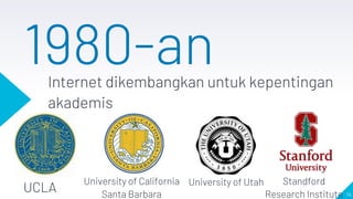 TIK Kelas IX Pengertian, Sejarah dan Perkembangan Internet | PPTX