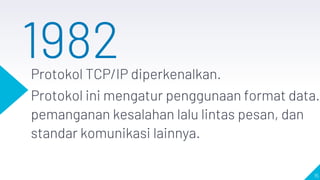 TIK Kelas IX Pengertian, Sejarah dan Perkembangan Internet | PPTX