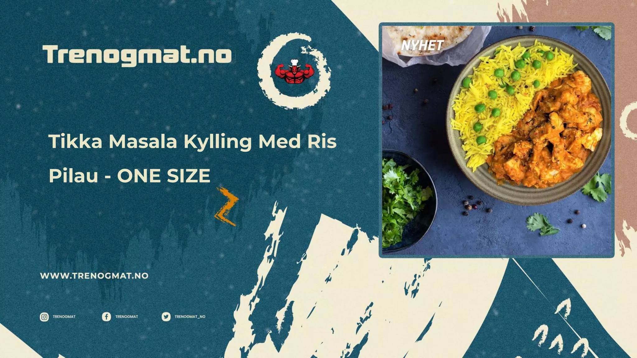 Tikka Masala Kylling Med Ris Pilau - ONE SIZE | PPT
