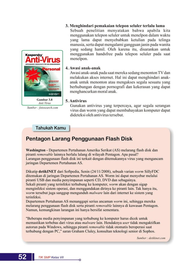 Tik kelas 7. bab 3. peran dan dampak tik | PDF