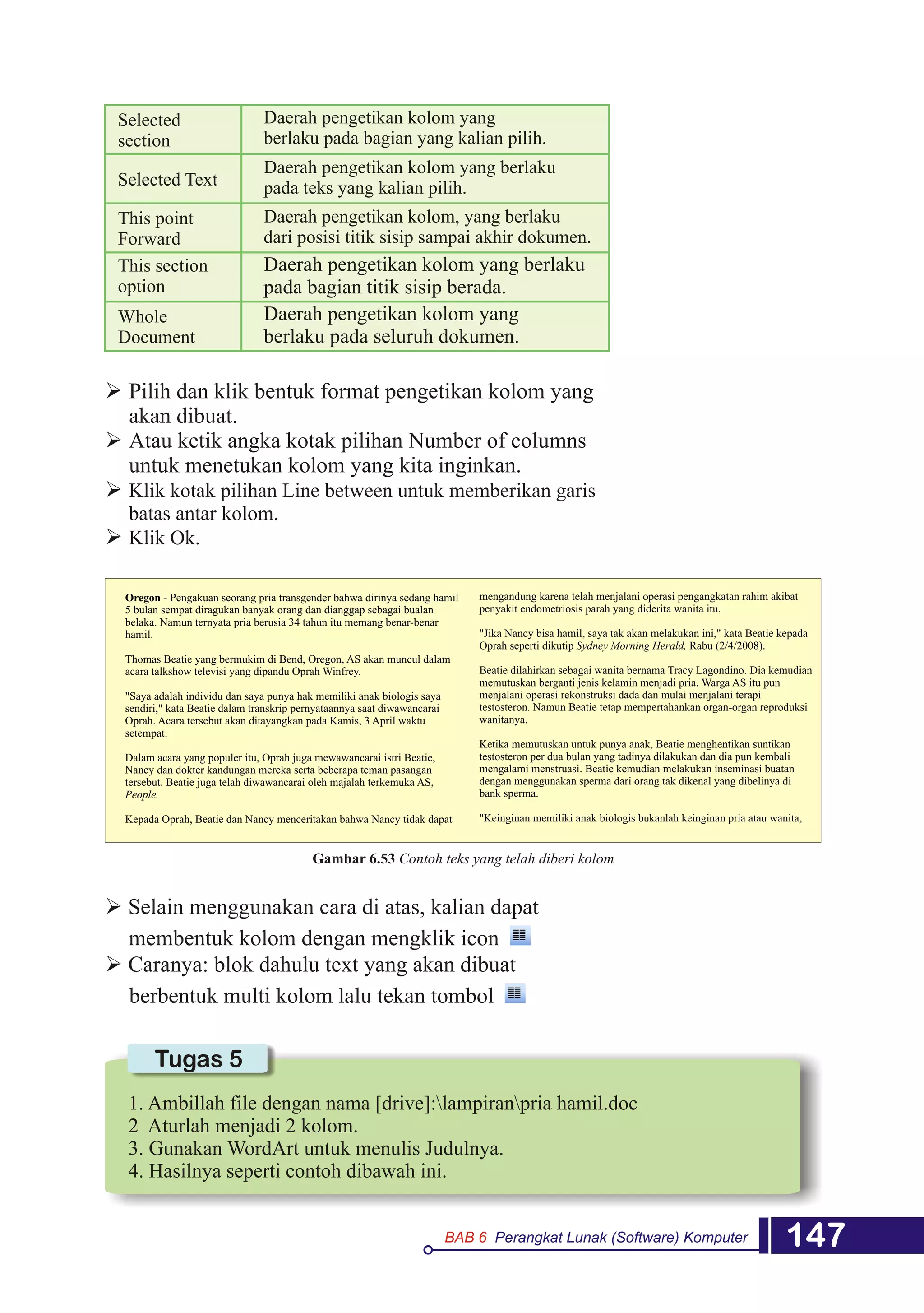 Tik kelas 7. bab 6. perangkat lunak (software) komputer | PDF