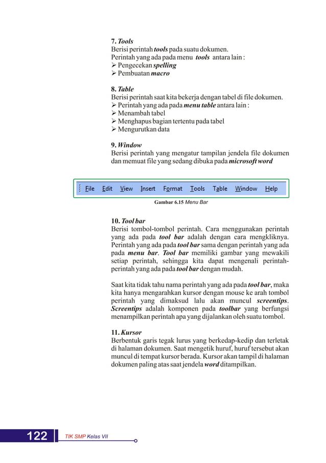 Tik kelas 7. bab 6. perangkat lunak (software) komputer | PDF