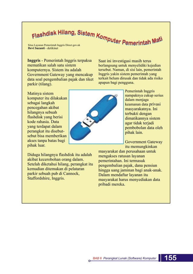 Tik kelas 7. bab 6. perangkat lunak (software) komputer | PDF
