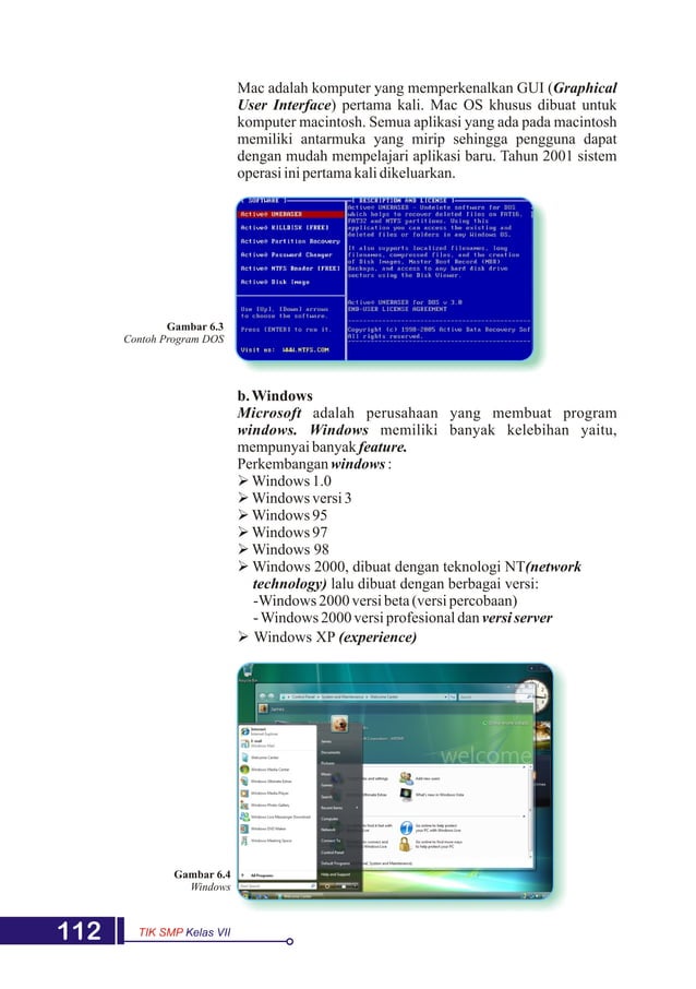 Tik kelas 7. bab 6. perangkat lunak (software) komputer | PDF