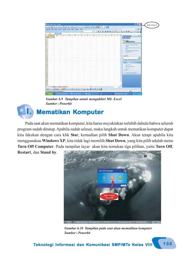 Tik kelas 8. bab 6. penggunaan menu dan ikon pada perangkat lunak pengolah angka 2 | PDF