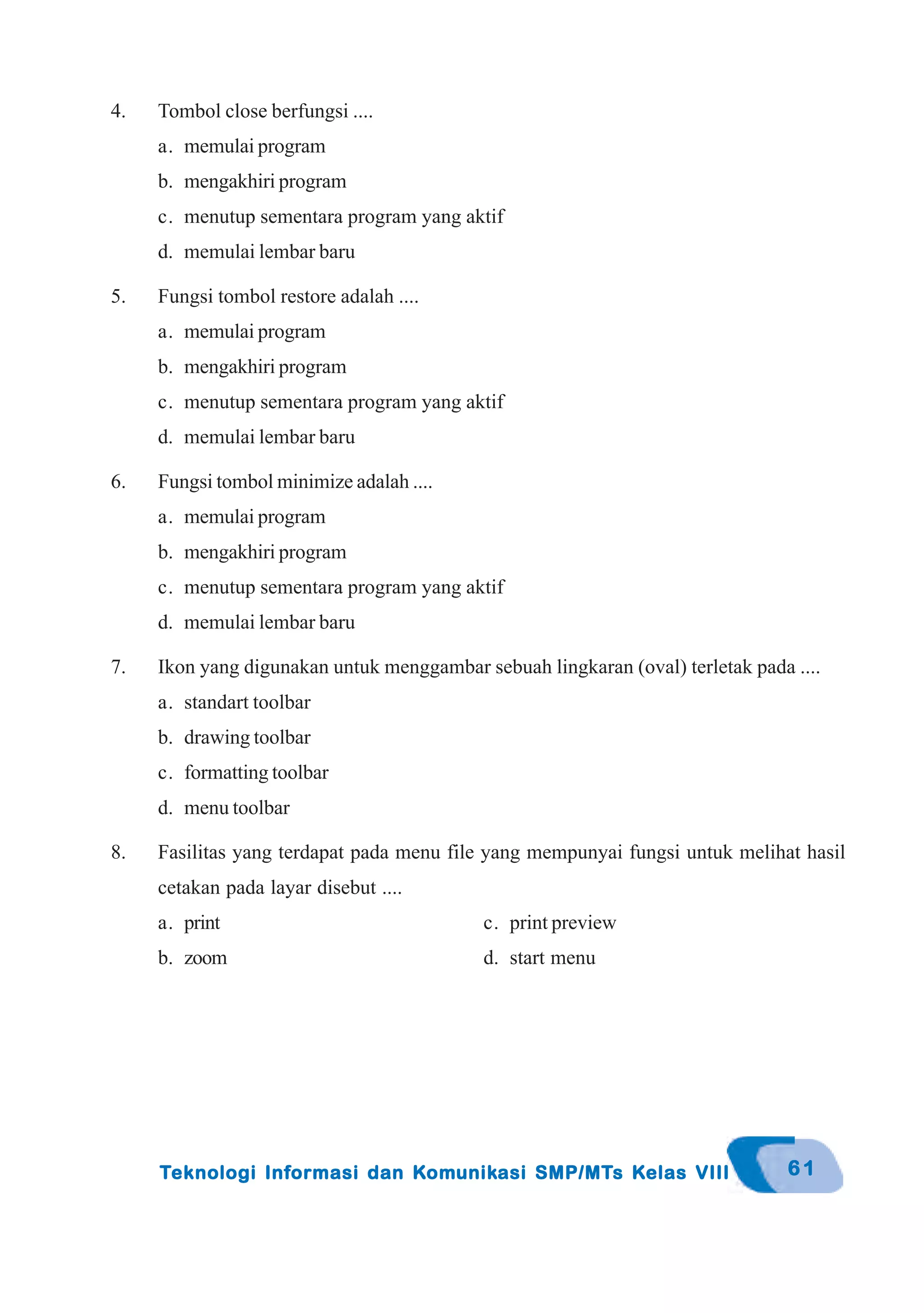 Tik kelas 8. bab 2. menggunakan menu dan ikon pada microsoft word 2007 ...