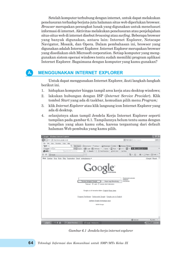 Tik kelas 9. bab 6. web browser | PDF