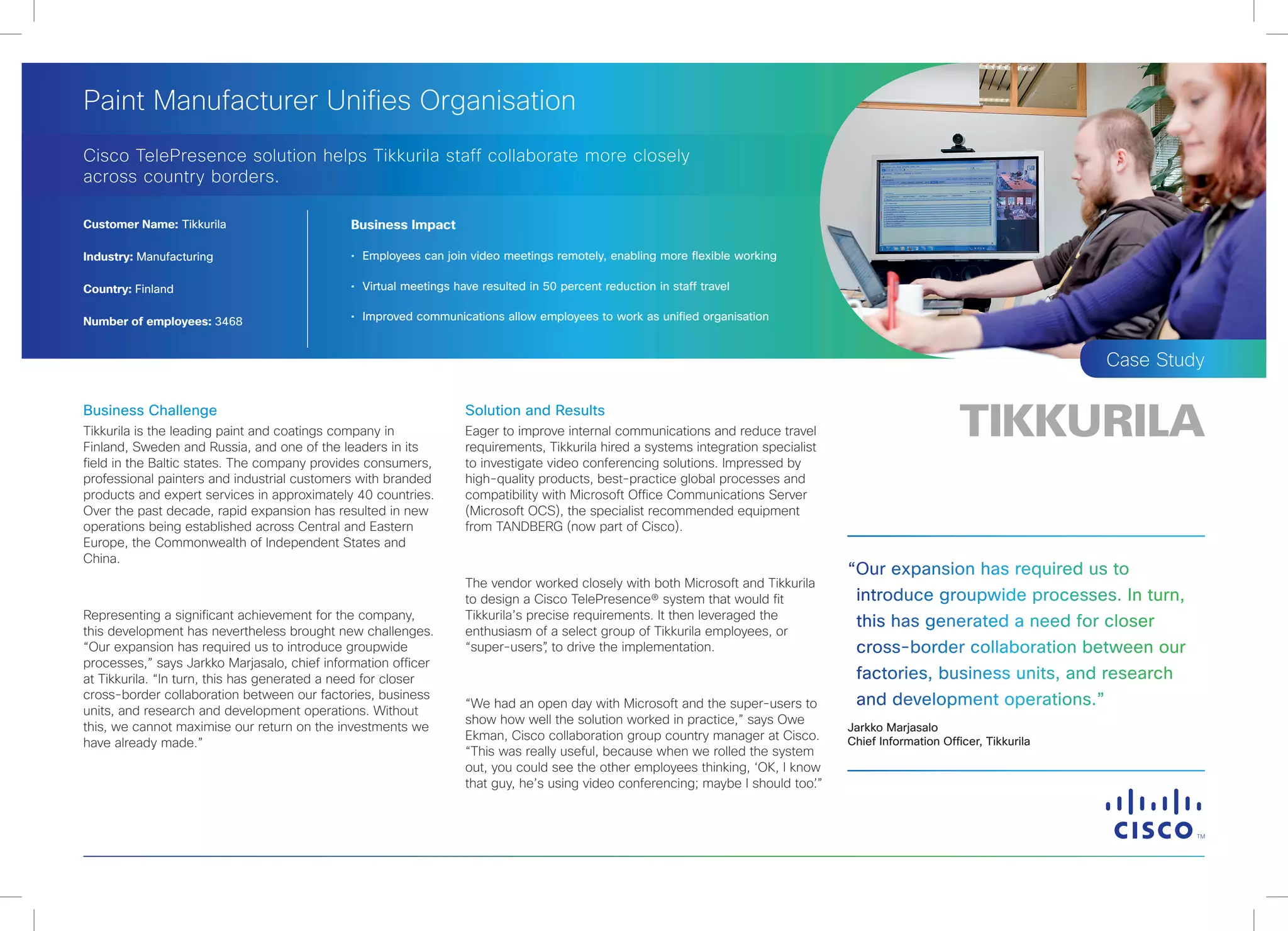 Tikkurila- Cisco | PPT