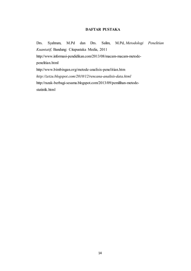 makalah metode analisis | DOCX