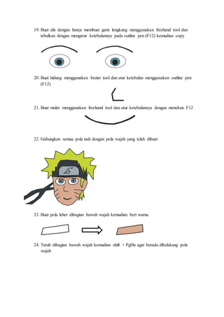 cara membuat animasi naruto pada Corel Draw | DOCX
