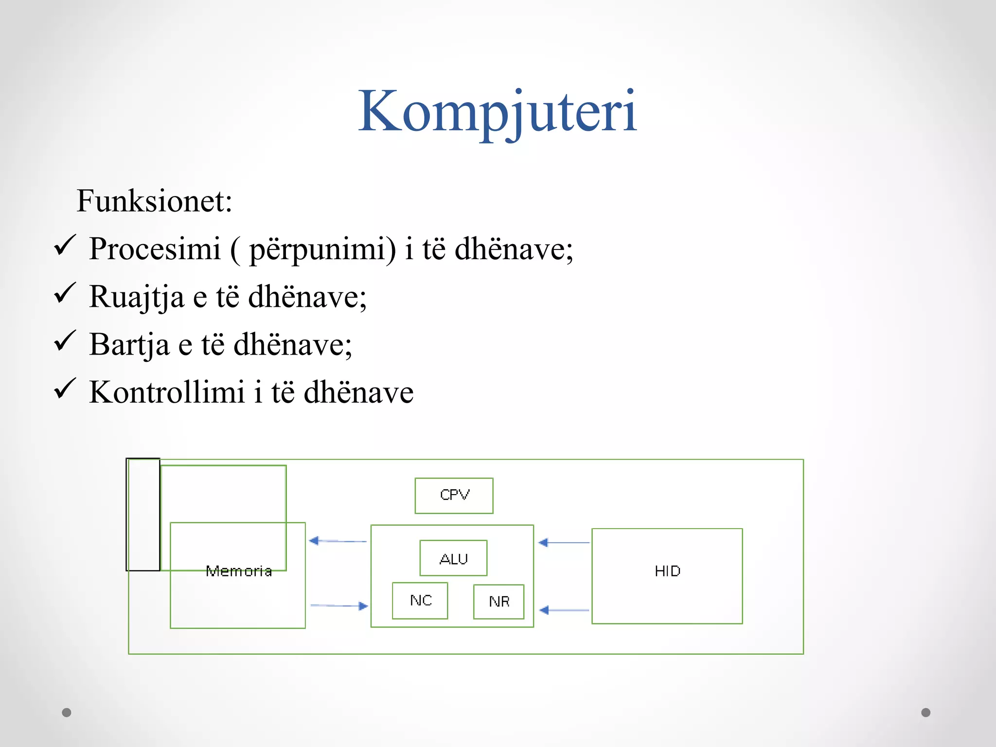 Kompjuteri, njesite hyrese dhe dalese | PDF