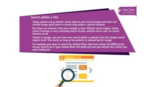 7 Smarter ways of searching on the Internet! | PPTX