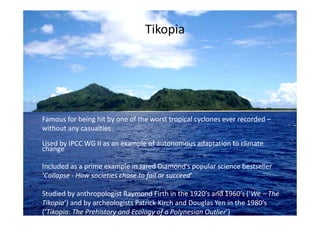 Tikopia: A climate smart, sustainable and multifunctional island | PDF