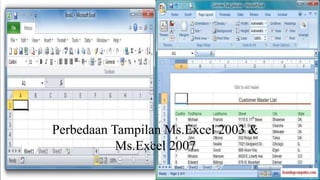 Perbedaan Pada Page Layout Ms.Excel 2003 dan Ms.Excel 2007 | PPT