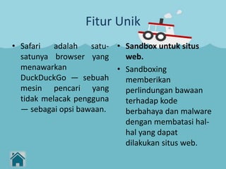 Teknologi Informatika dan Komputer tentang web browser safari | PPT