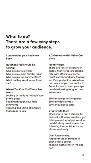 TikTok - Detailed Playbook for Creators | PDF