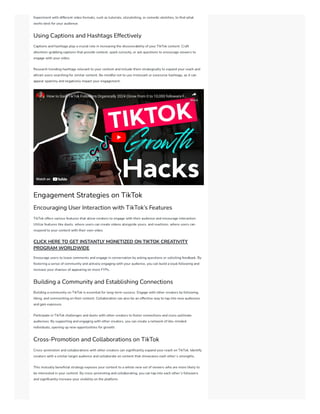 TikTok Algorithm Secrets To Grow Fast (2024) | PDF