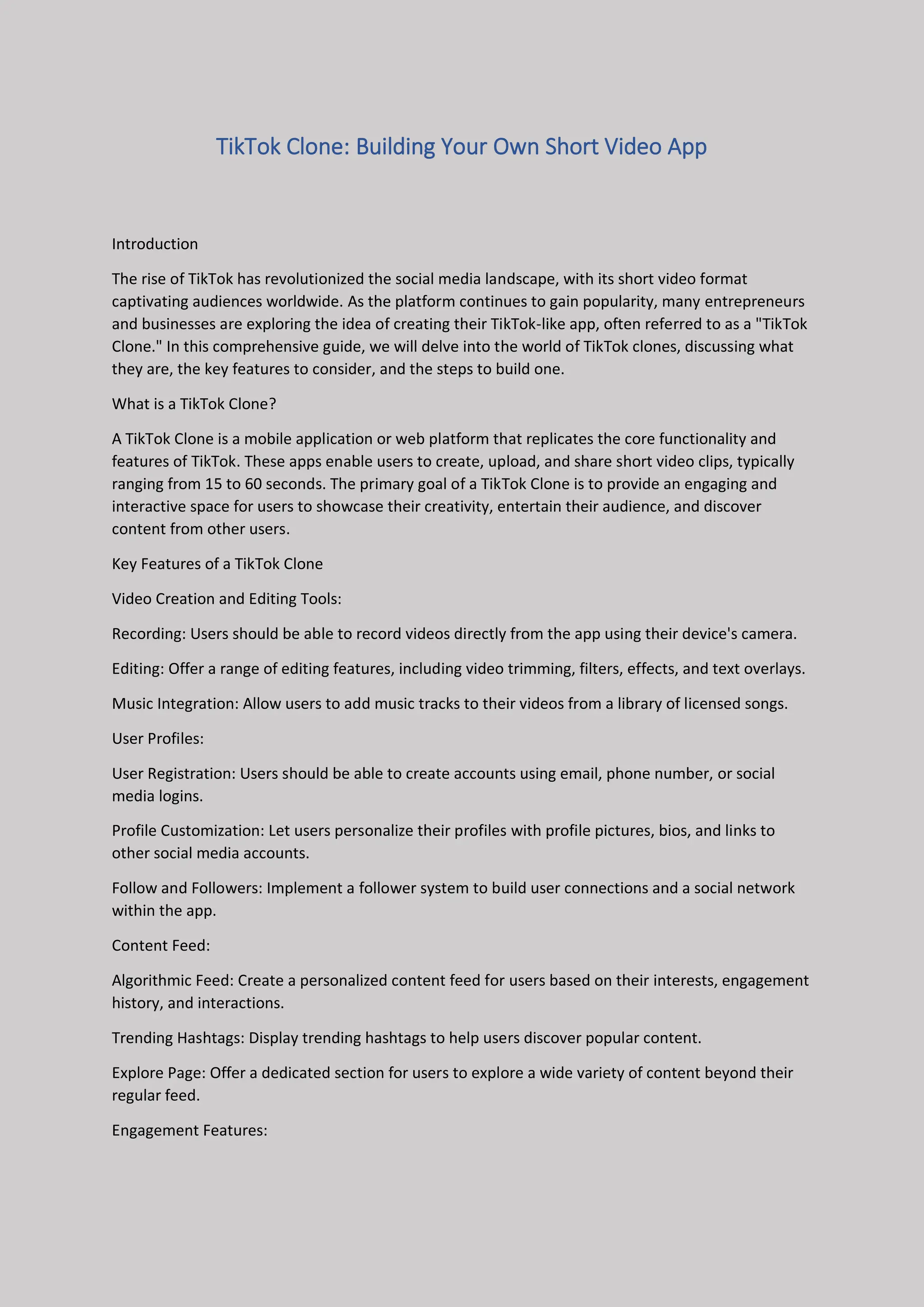 TikTok Clone Building Your Own Short Video App.pdf